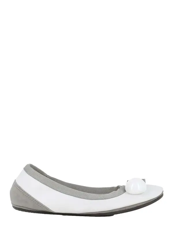 DOVE NUOTANO GLI SQUALI Becky Ballerina Flats - White