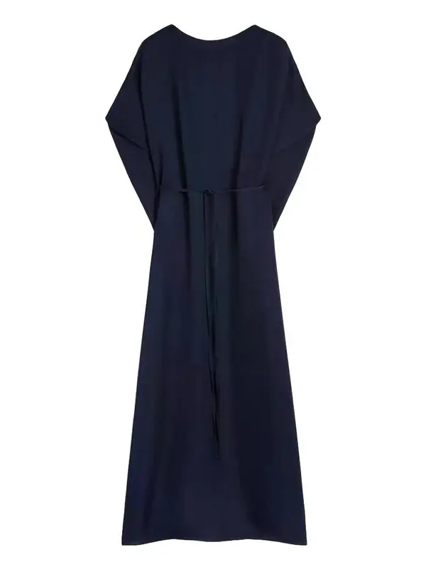 Momoni Sakari Cape-sleeve Dress - Blue