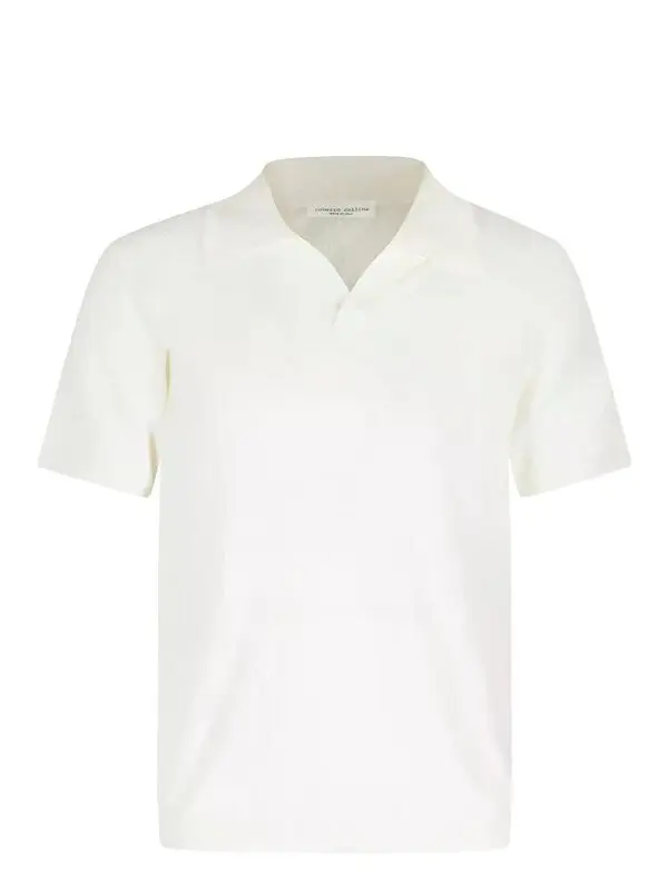 ROBERTO COLLINA Short-sleeve Polo Shirt - Neutrals