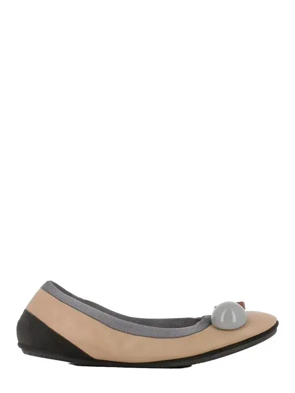 DOVE NUOTANO GLI SQUALI Becky Ballerina Flats - Neutrals