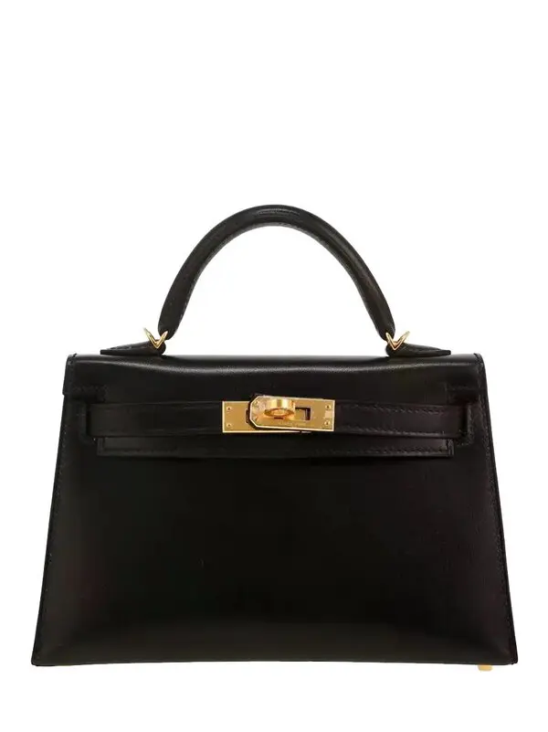 Hermès 2024 20 Kelly Two-way Crossbody Bag - Black