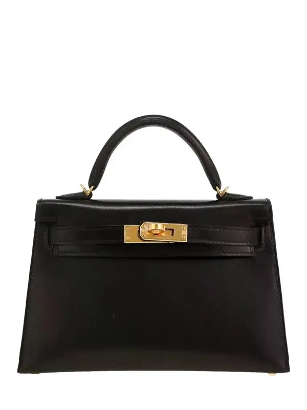 Hermès 2024 20 Kelly Two-way Crossbody Bag - Black