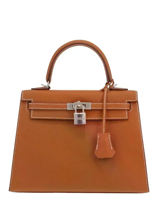 Hermès 25 Kelly Two-way Handbag - Brown