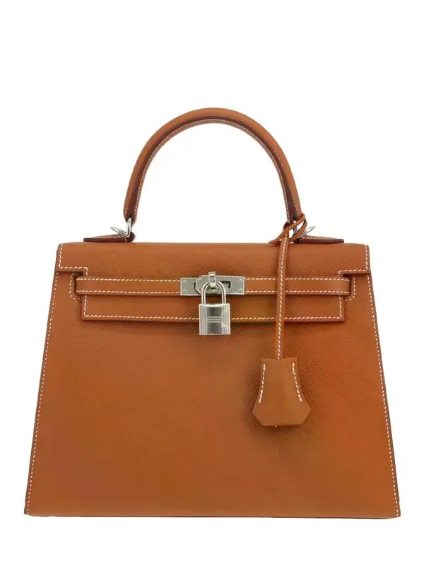 Hermès 25 Kelly Two-way Handbag - Brown