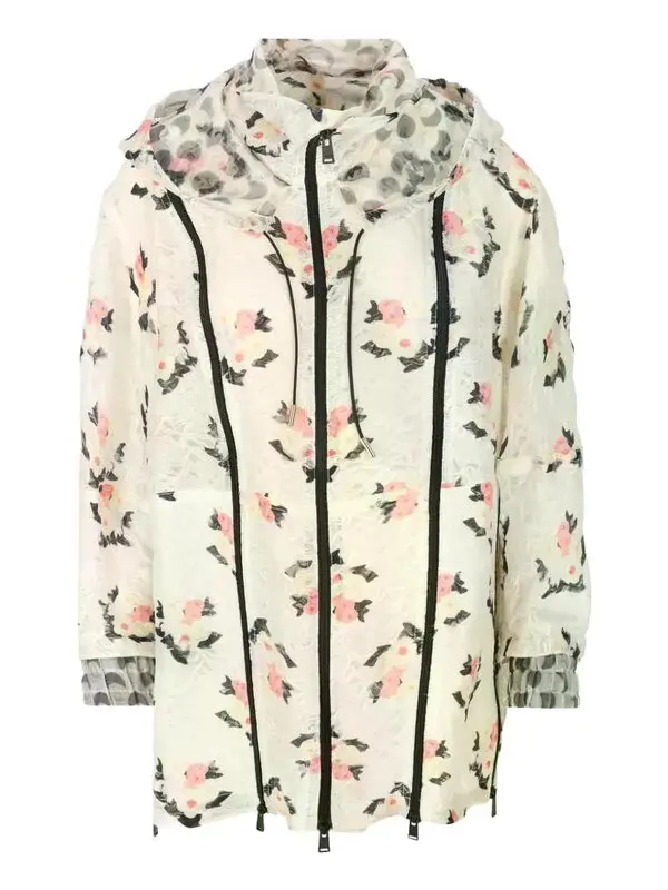 Fendi Floral Print Jacket - White