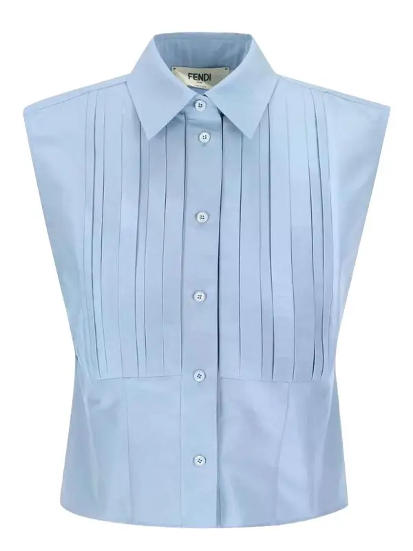Fendi Pleated Shirt - Blue