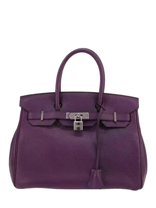 Hermès 2005 30 Birkin Leather Handbag - Purple