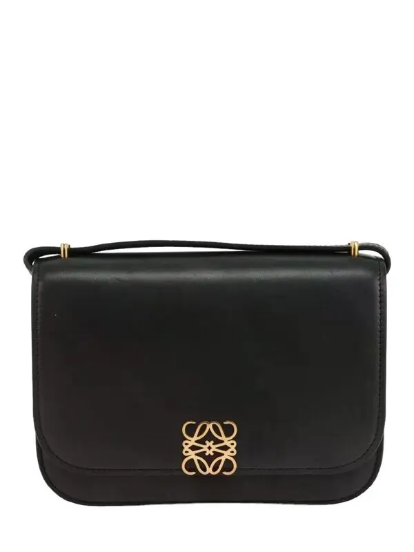 Loewe Goya Leather Shoulder Bag - Black