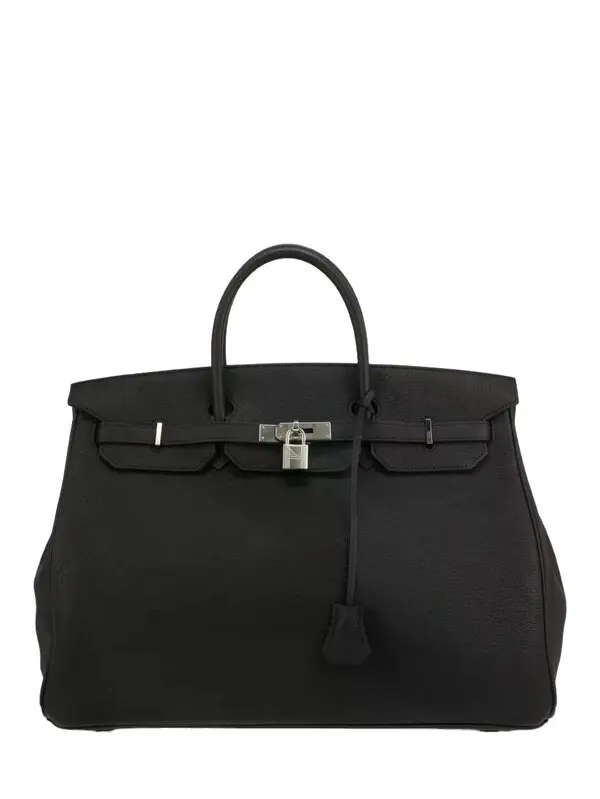 Hermès Birkin 40 Leather Handbag - Black