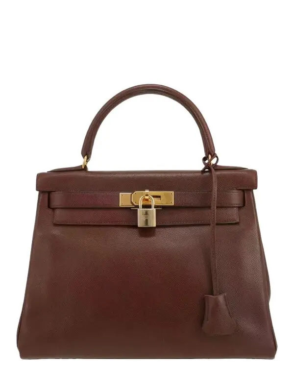Hermès 1996 Kelly Flap Handbag - Brown