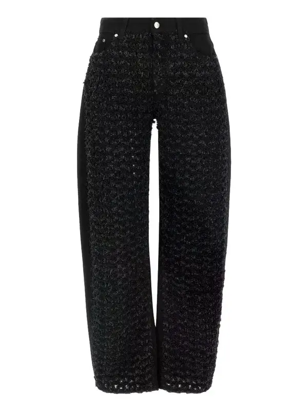 Stella McCartney Bouclé Jeans - Black