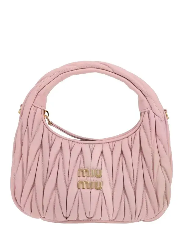 Miu Miu Quilted Leather Shoulder Bag - Pink