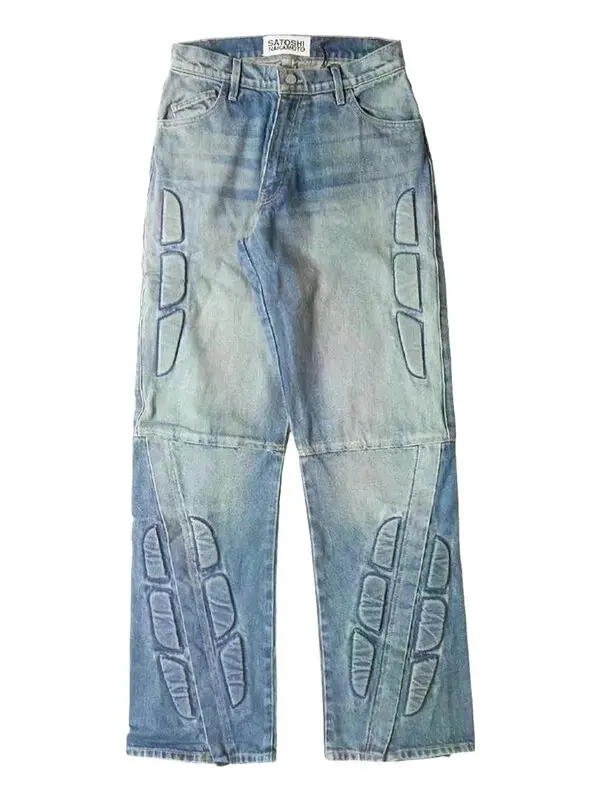 SATOSHI NAKAMOTO Enduro Belt-loop Buttoned Jeans - Blue