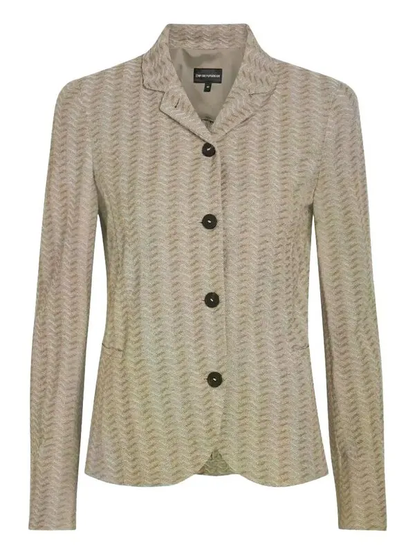 Emporio Armani Patterned Blazer - Neutrals