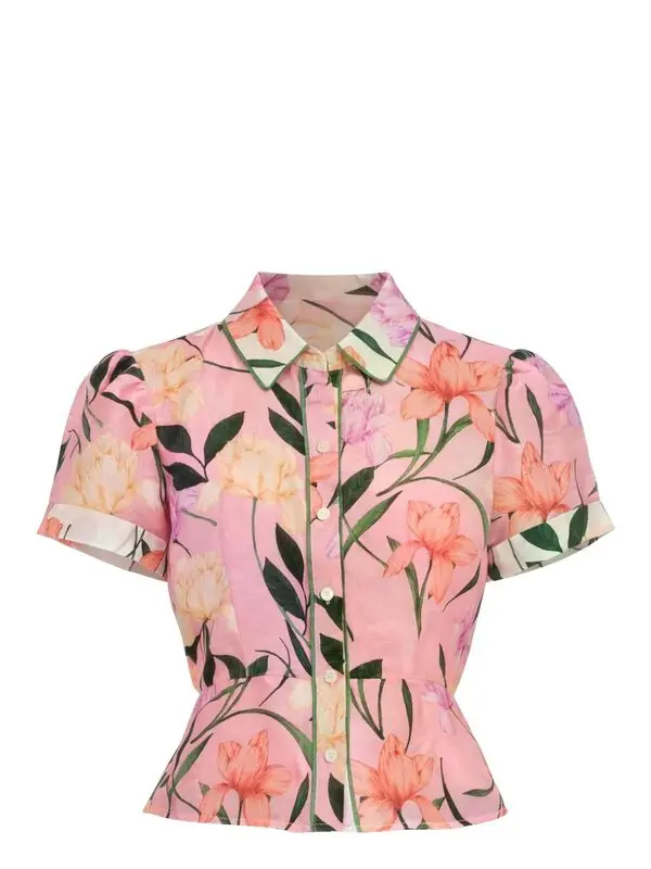 CHRISTY LYNN Floral-print Dorothy Top - Pink