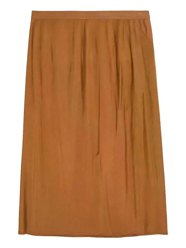 Rick Owens Elasticated-waist Midi Skirt - Brown