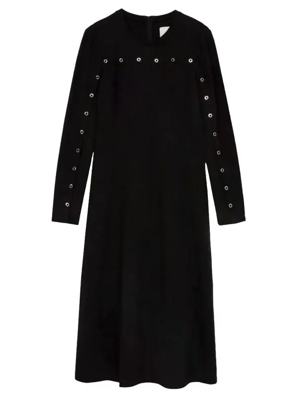 3.1 Phillip Lim Ring-embellished Gathered Midi Dress - Black