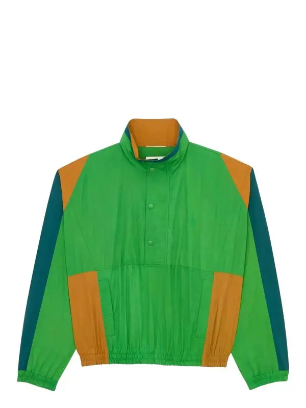 Saint Laurent Button High-neck Jacket - Green