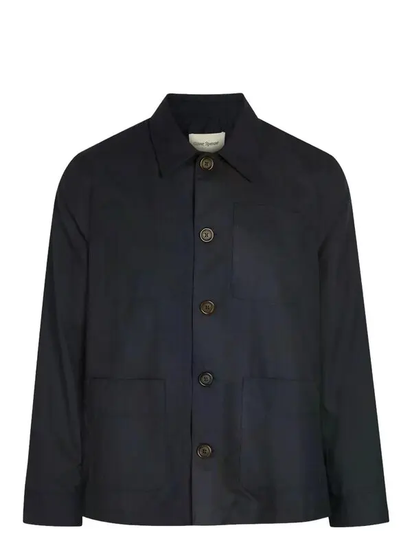 Oliver Spencer Buttoned Jacket - Blue