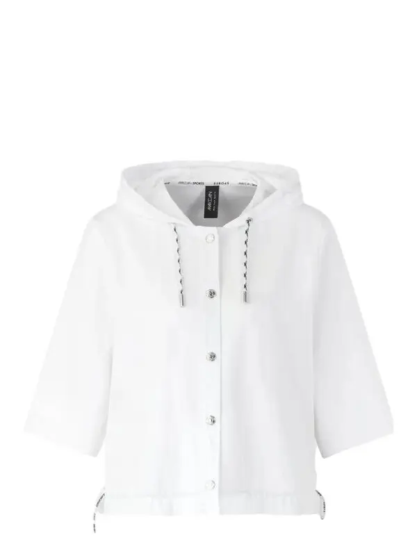 MARCCAIN Hooded Short-sleeve Jacket - White