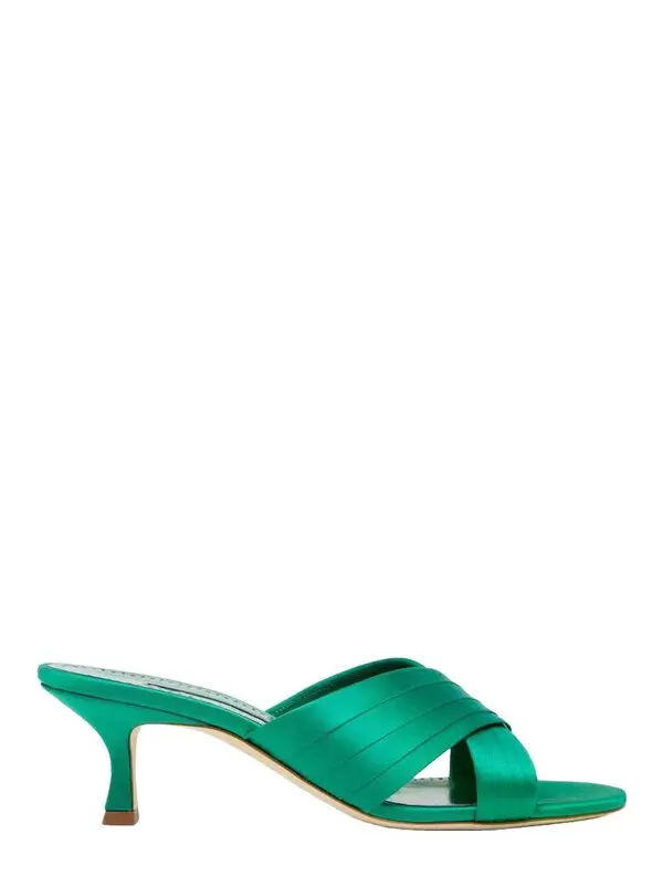 Manolo Blahnik Vieramul Sandals - Green