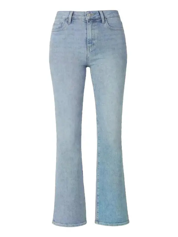 Paige Mason Cropped Flared Jeans - Blue