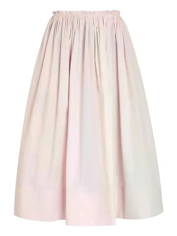 Gabriela Hearst Shiva Gathered Midi Skirt - Pink