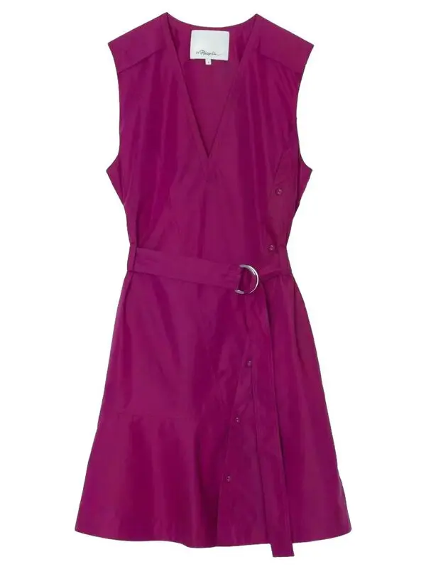3.1 Phillip Lim V-neck Belted Dress - Pink