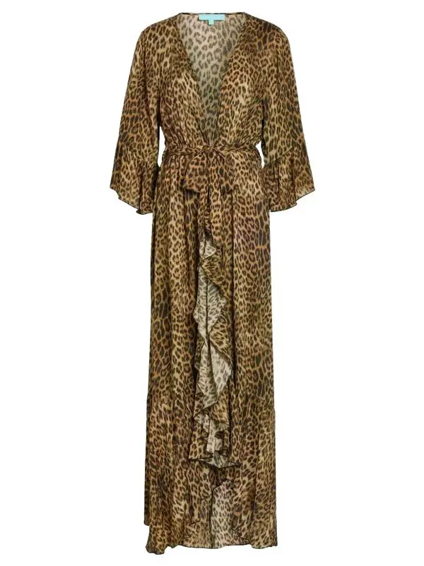 Melissa Odabash Manon Animal-print Maxi Dress - Neutrals