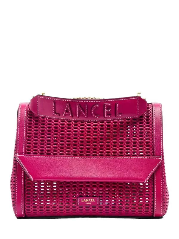LANCEL Cut-out Flap Cross Body Bag - Pink