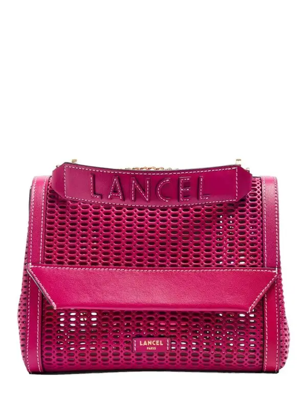 LANCEL Cut-out Flap Cross Body Bag - Pink