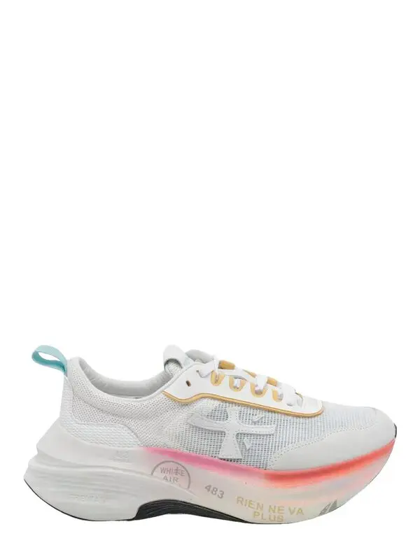 Premiata Hill Logo Sneakers - White