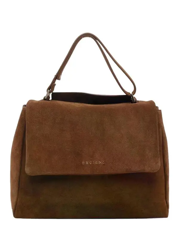 ORTIGNI Small Sveva Tote Bag - Brown