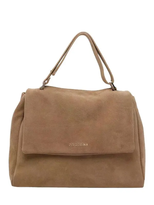 ORTIGNI Medium Sveva Leather Tote Bag - Neutrals