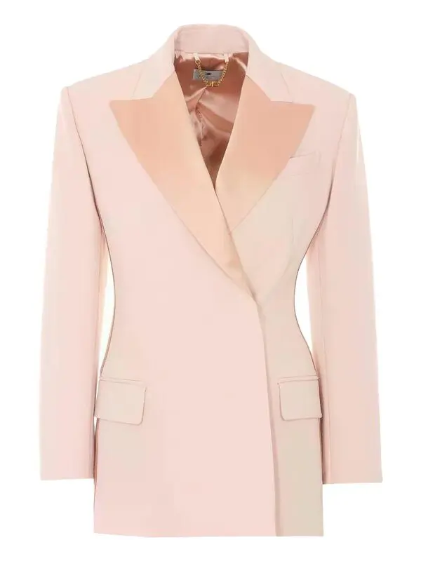 Elisabetta Franchi Double-breasted Blazer - Pink