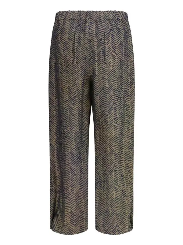 Giorgio Armani Jacquard Trousers - Brown