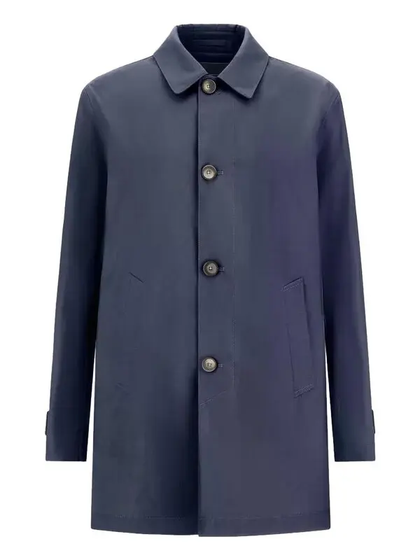 Herno Welt-pocket Raincoat - Blue