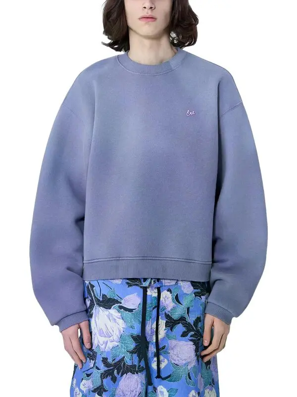 ERL Logo-embroidered Sweatshirt - Purple