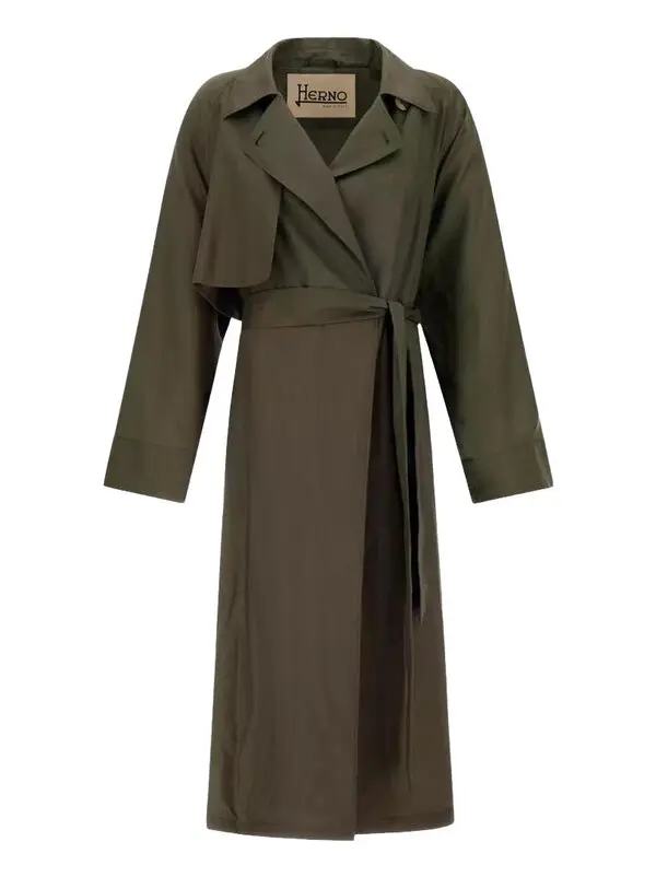 Herno Belted Trench Coat - Green