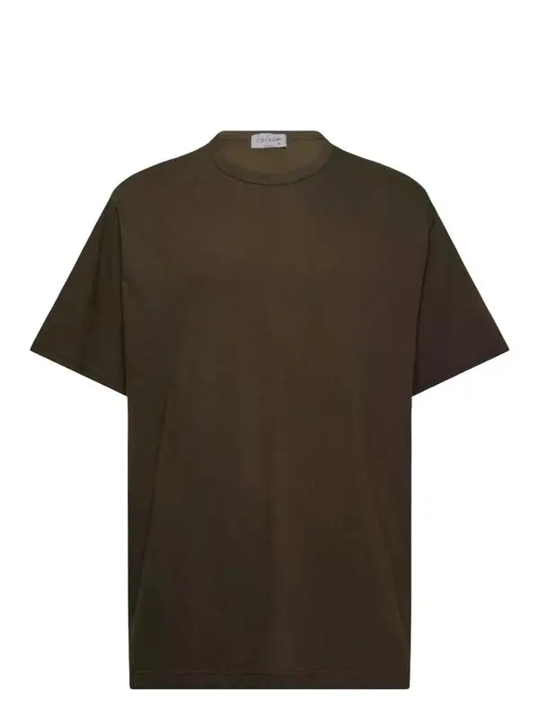 Yohji Yamamoto Round-neck Short-sleeve T-shirt - Green