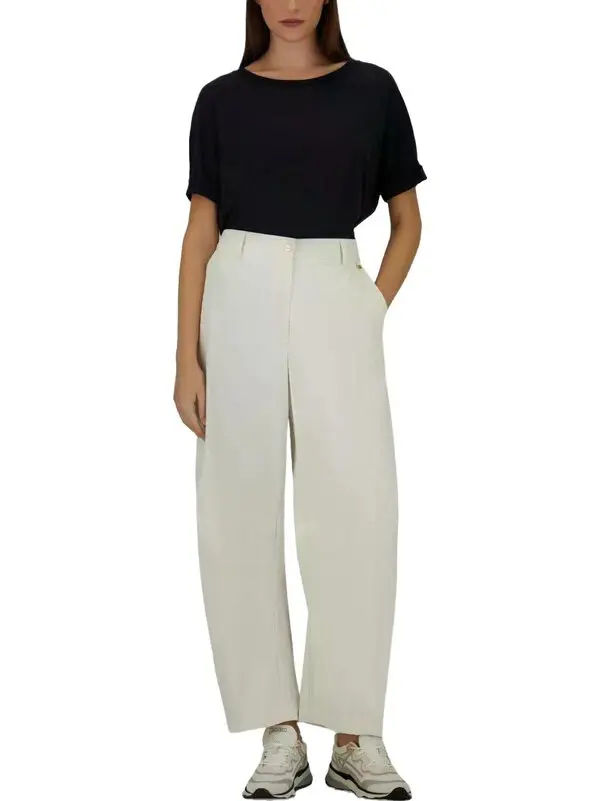Herno Barrel-leg Trousers - White
