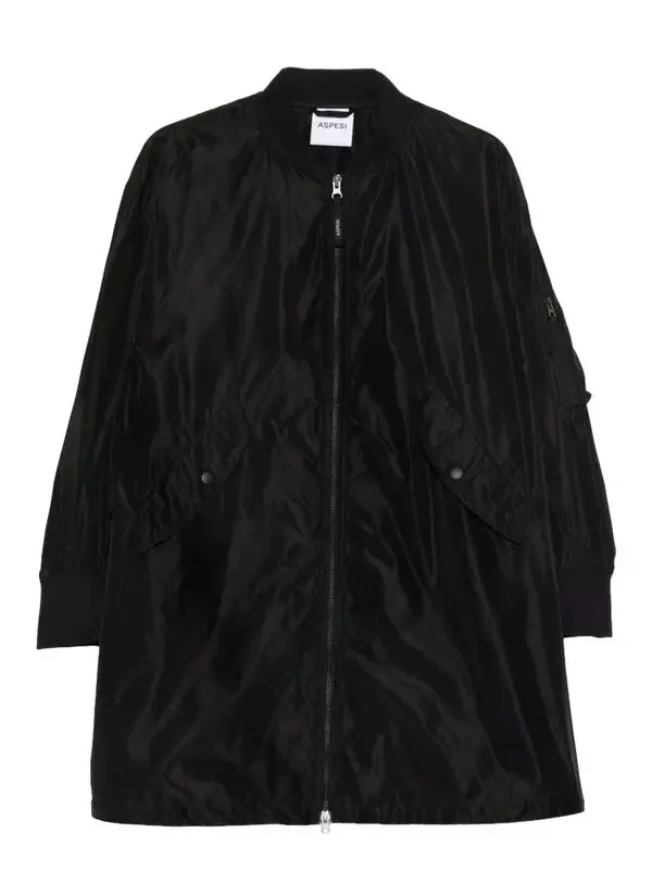 Aspesi Zip-fastening Coat - Black
