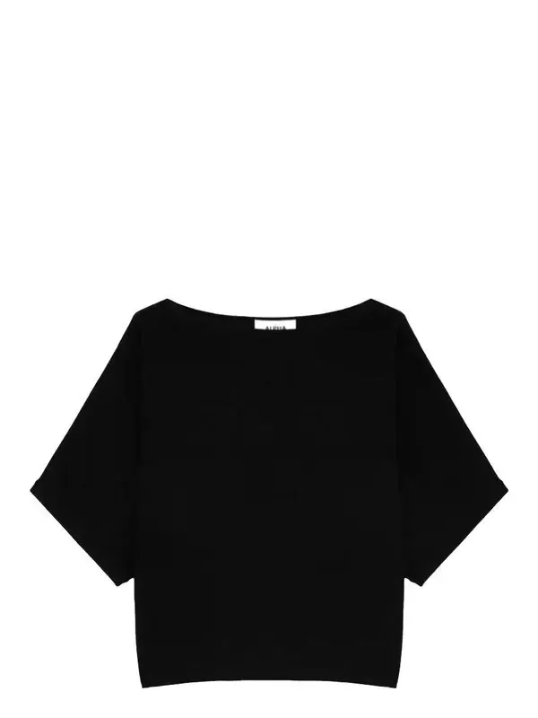 Alpha Studio Boxy Fit Knitwear - Black