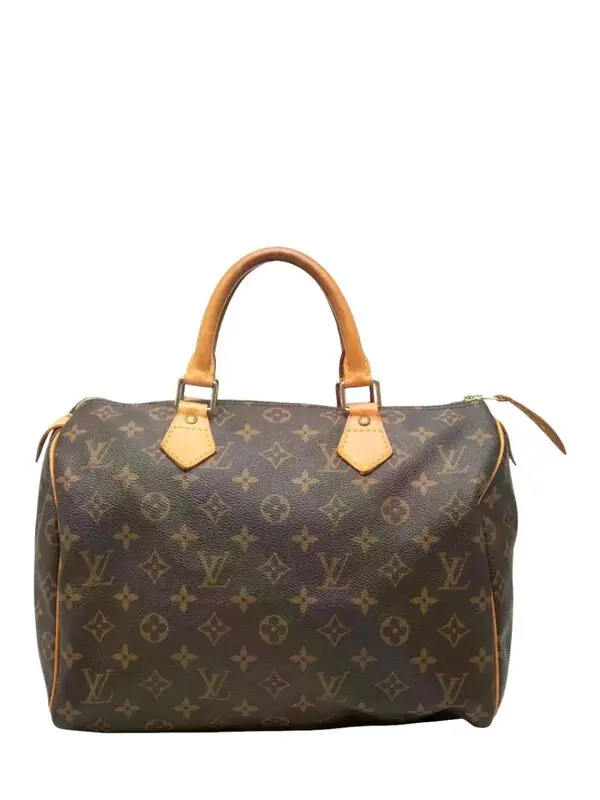 LOUIS VUITTON 2004 Monogram Speedy 30 Boston Bag - Brown