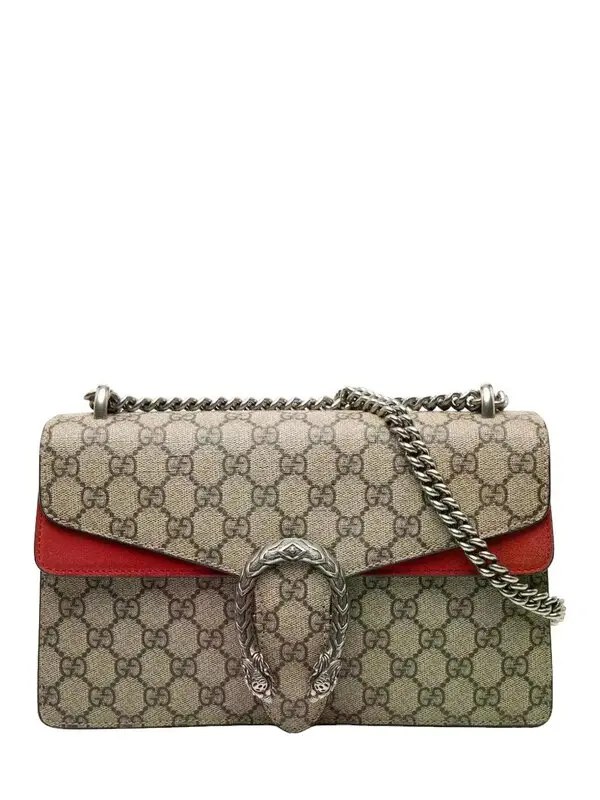 Gucci Gg Supreme Dionysus Crossbody Bag - Red