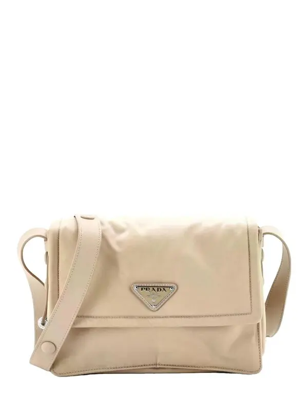 Prada Padded Flap Re-nylon Small Crossbody Bag - Neutrals