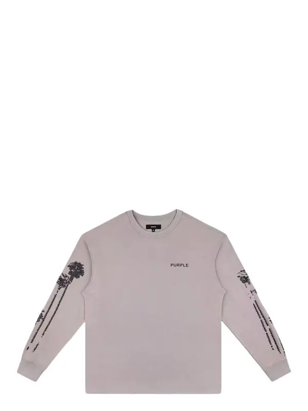 PURPLE BRAND Textured Long-sleeve T-shirt - Neutrals