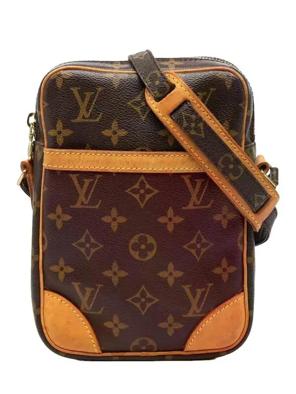 LOUIS VUITTON 2003 Monogram Danube Crossbody Bag - Brown