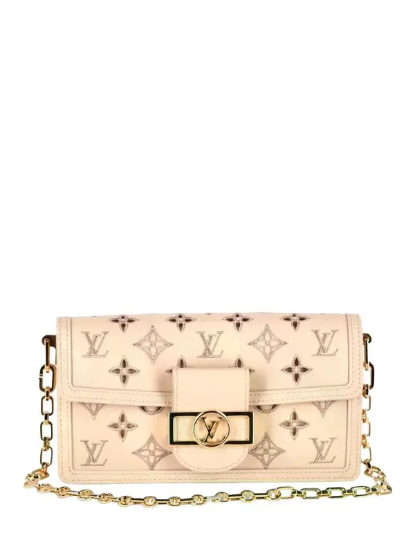 LOUIS VUITTON Dauphine Cut-out Leather Handbag - Neutrals