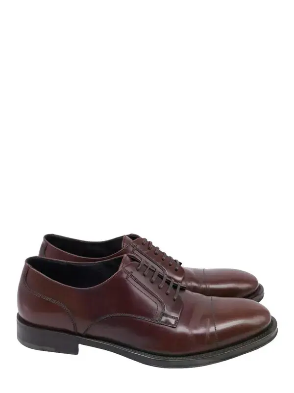 FERRAGAMO Cap-toe Derby Shoes - Brown